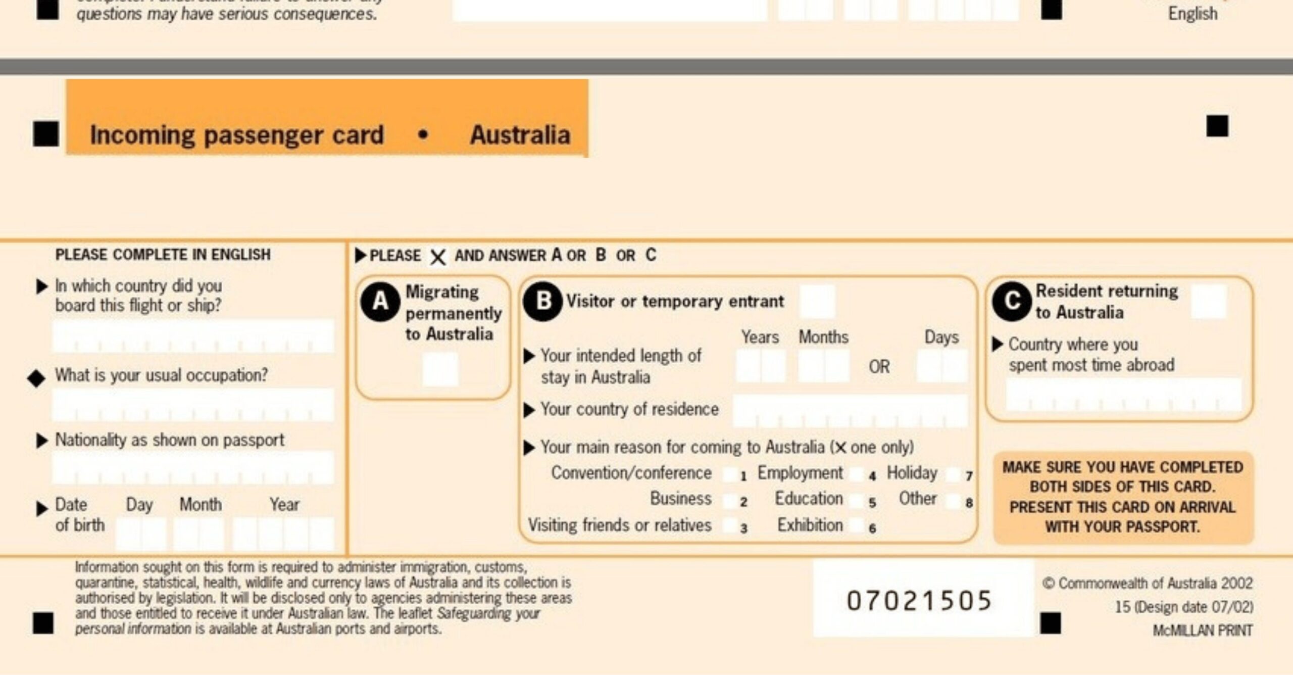 Australian Citizens Living Overseas: What to Tick Upon Return?